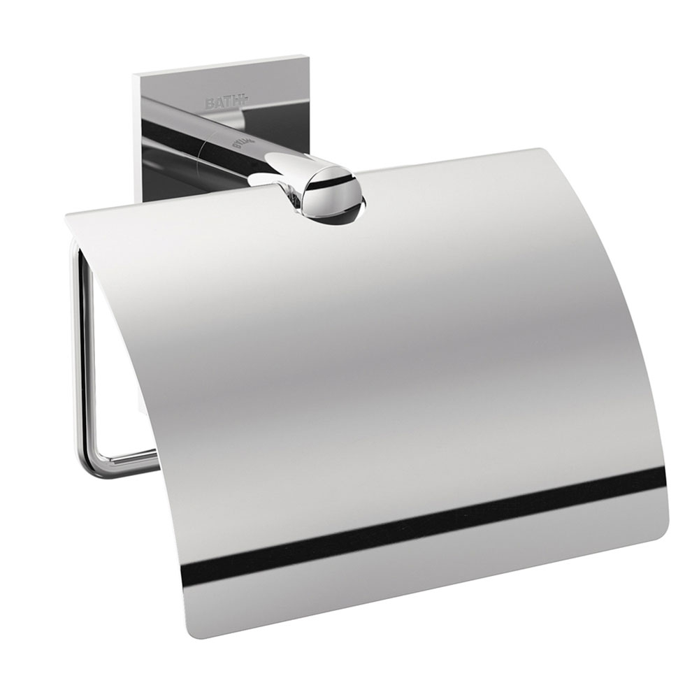 Toalettpappershållare med Lock Eden Svart Matt | Hill Ceramic®